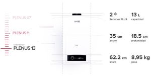 CALENTADOR DE AGUA - BOILER INSTANTÁNEO CAP. 13 LITROS/MIN GAS LP MARCA CALOREX LÍNEA PLENUS MOD ...